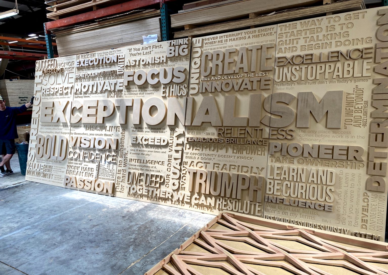 3D Letters for signs | CNC Woodworking and Panels